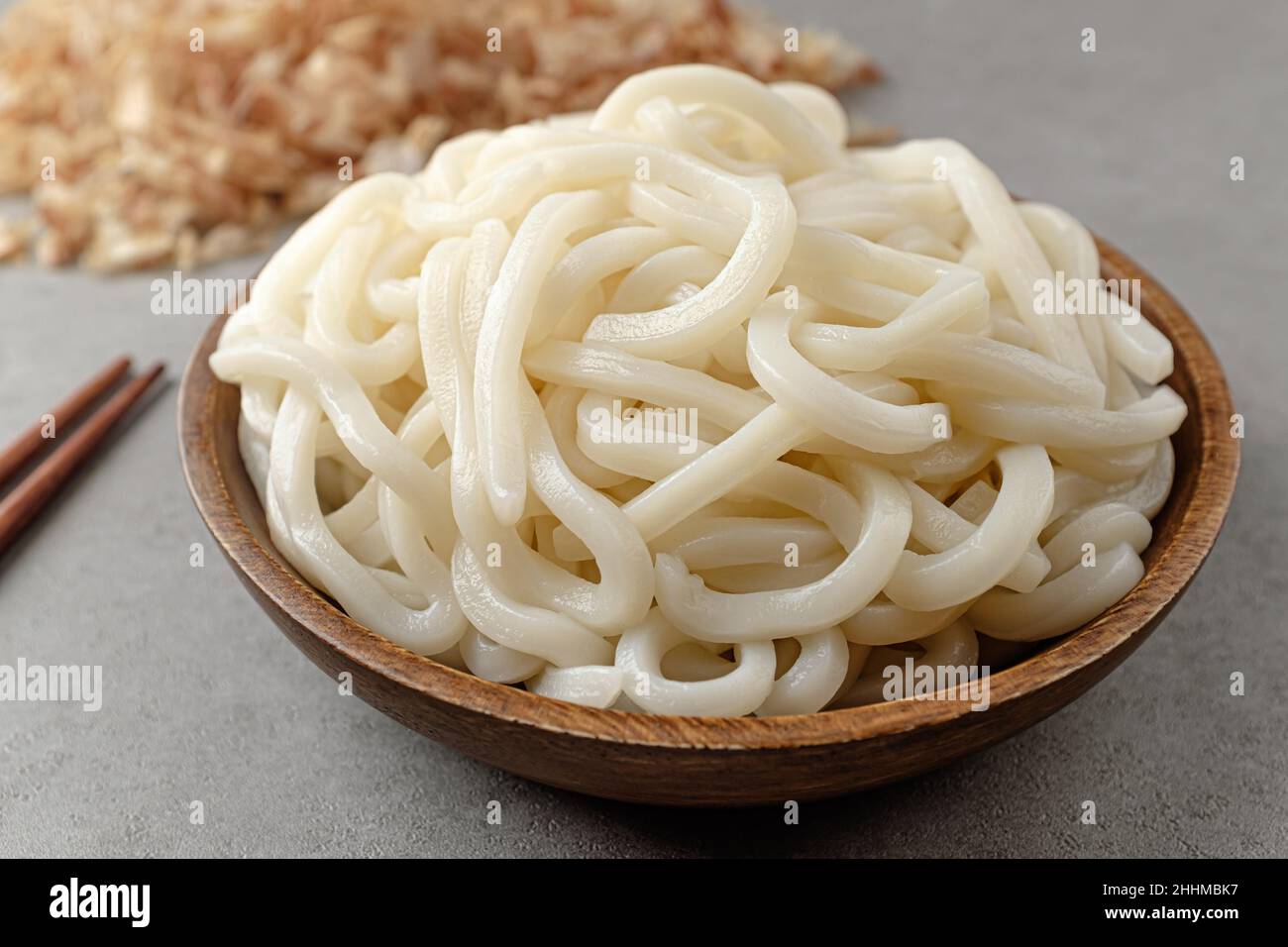 Thick, soft and fragrant white noodles Stock Photo - Alamy