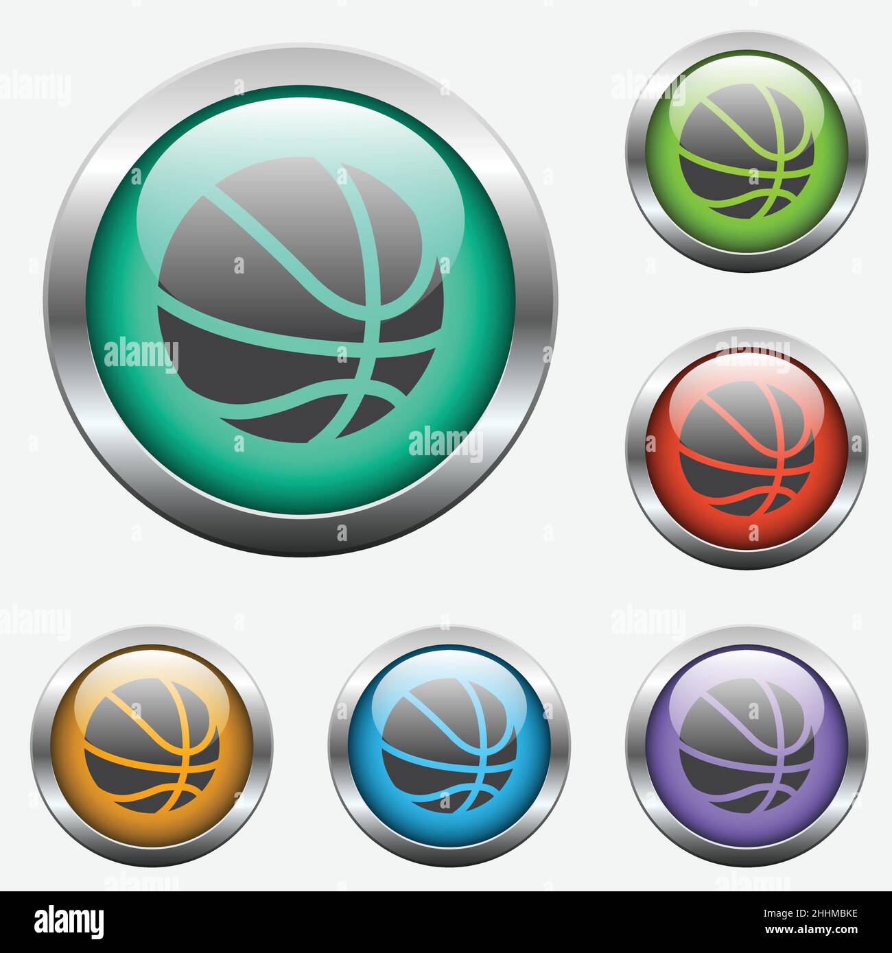 basketball glass buttons Stock Vector Image & Art - Alamy