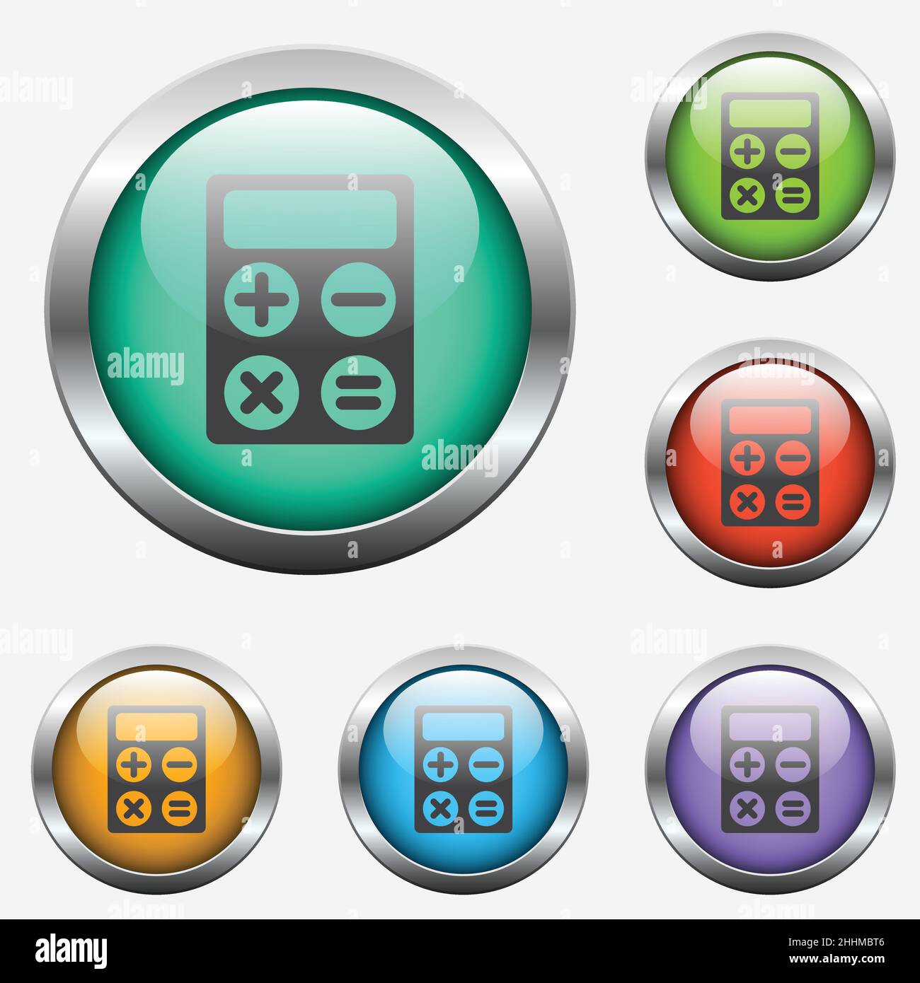 calculator glass buttons Stock Vector Image & Art - Alamy