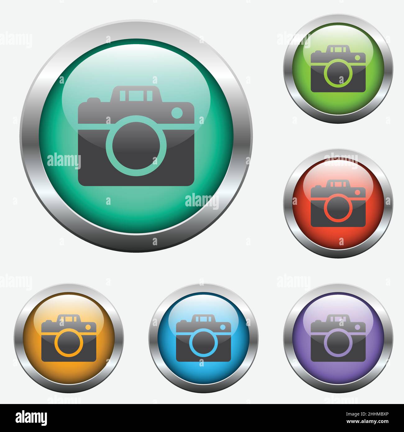 camera glass buttons Stock Vector Image & Art - Alamy