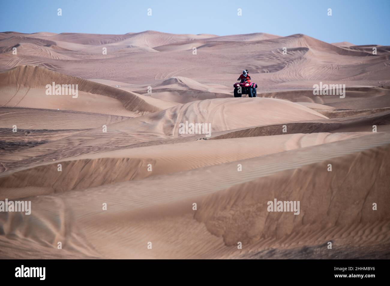 ATV Riding and Dune Bashing on a Desert Safari in Dubai, UAE Stock ...