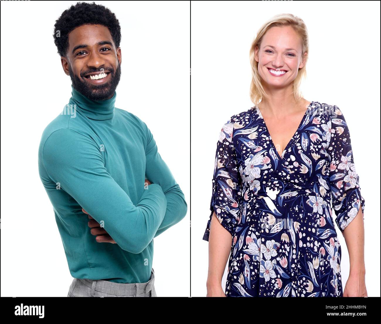 Group of people in a collage Stock Photo - Alamy