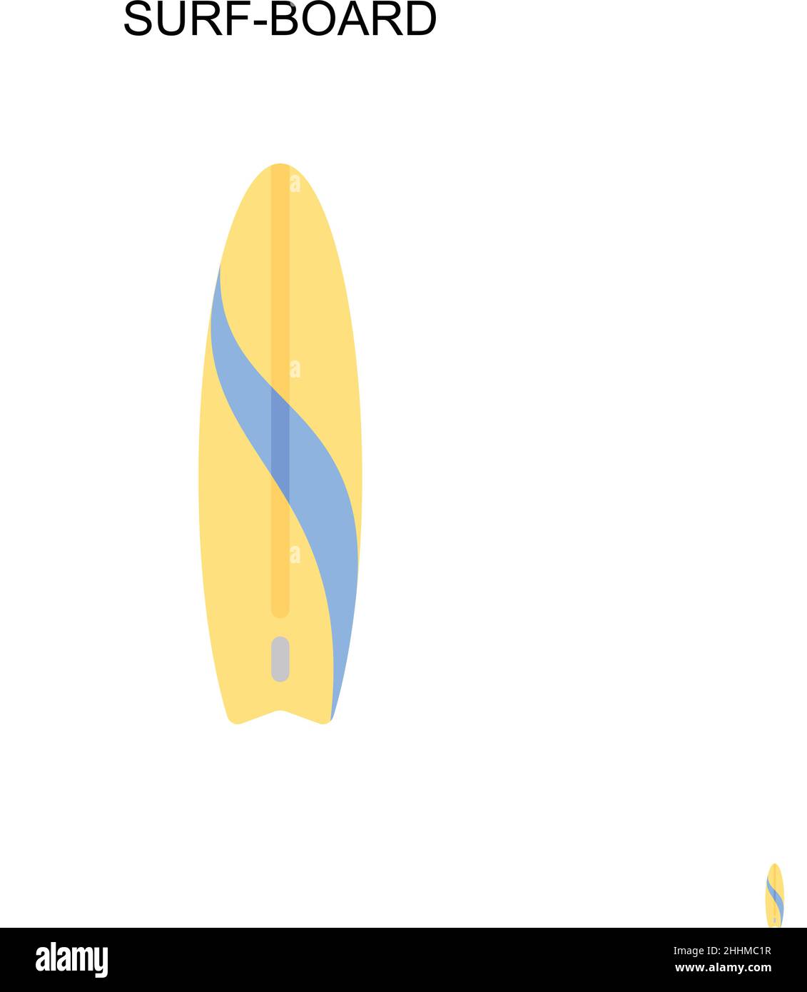 Surf-board Simple vector icon.Perfect color modern pictogram on ...