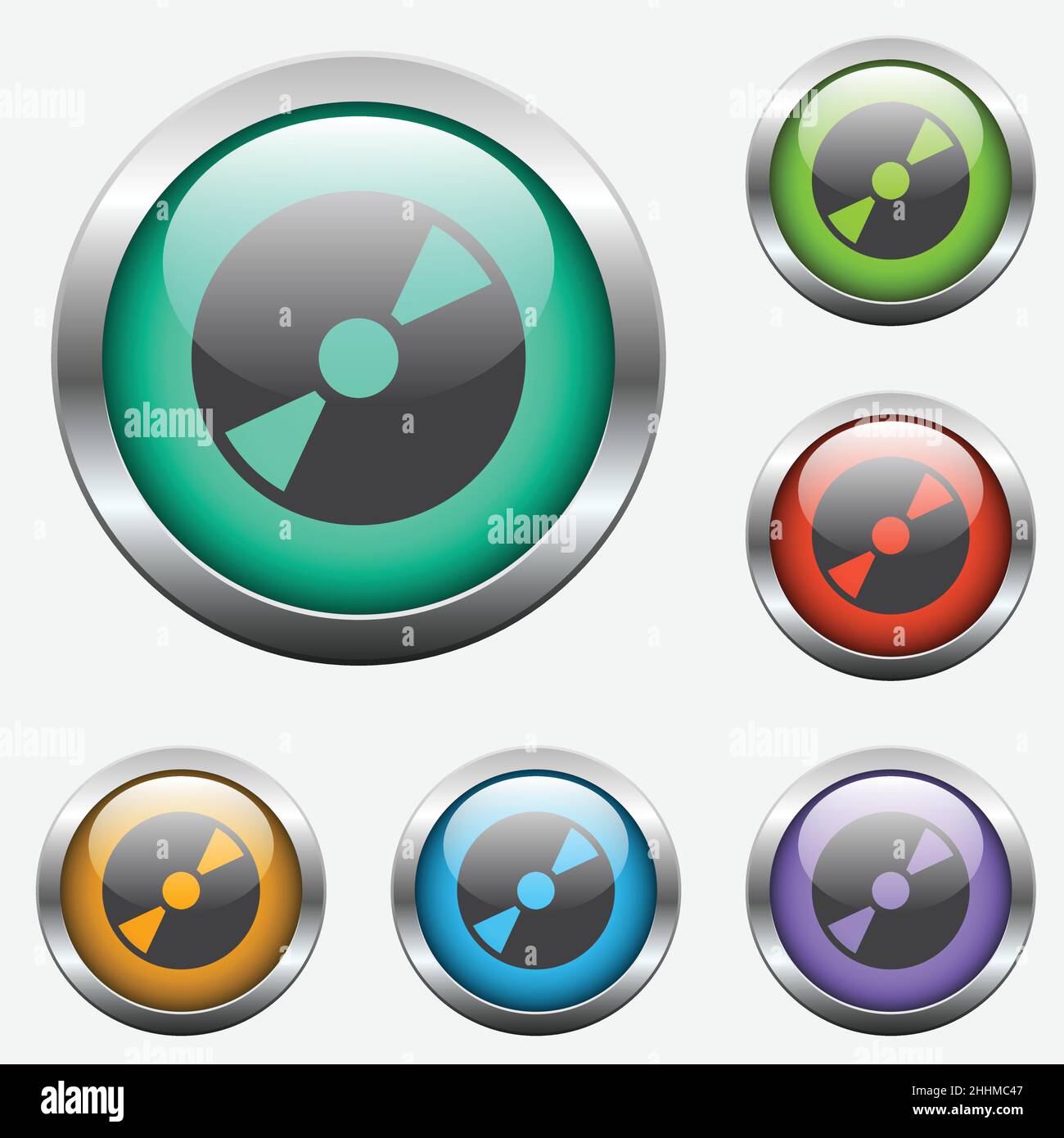 cd disk glass buttons Stock Vector Image & Art - Alamy