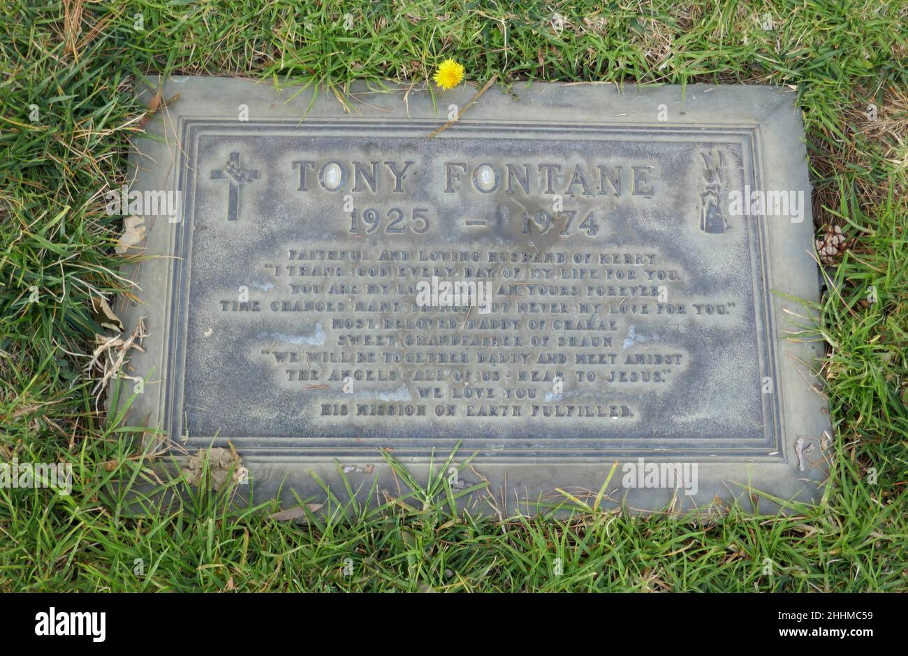 Los Angeles, California, USA 19th January 2022 Singer Tony Fontane's ...