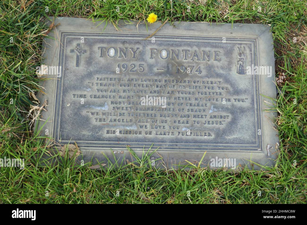 Los Angeles, California, USA 19th January 2022 Singer Tony Fontane's ...