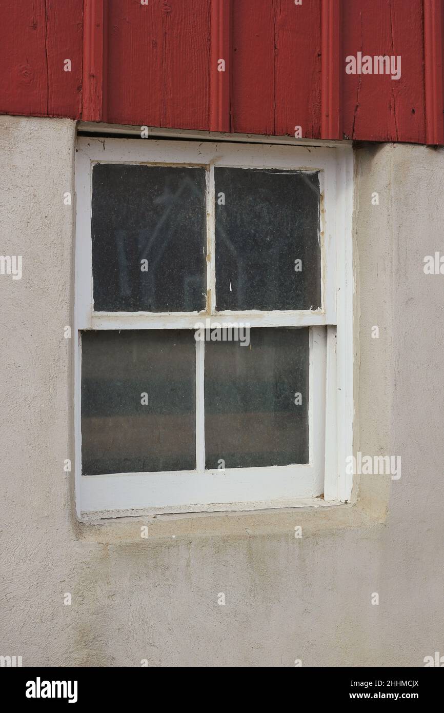 Rustic vintage window located on the animal stables Stock Photo - Alamy