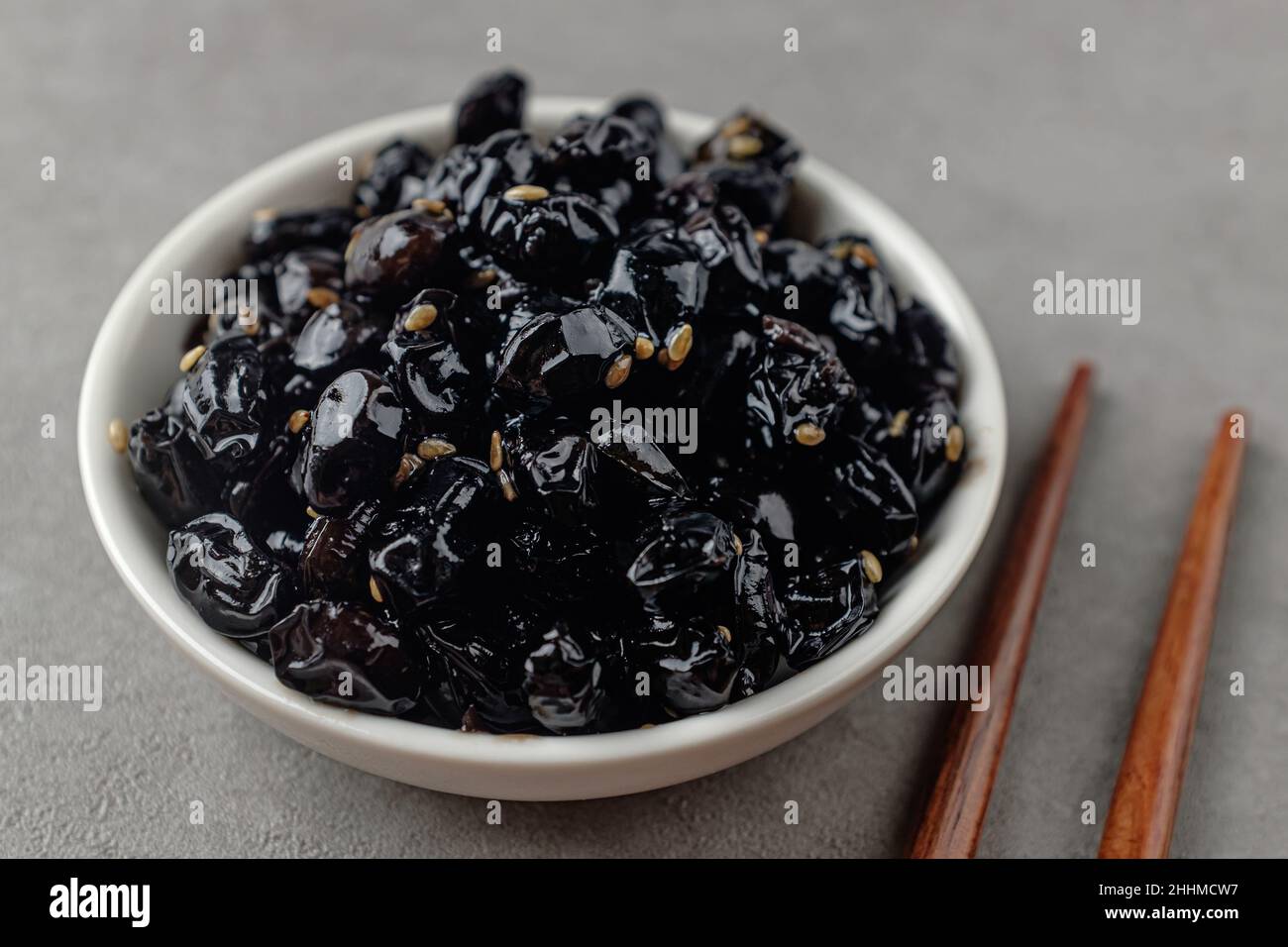 Asian soybean dish stir-fried with soybeans Stock Photo - Alamy
