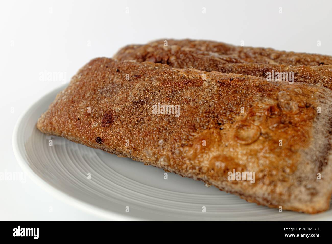 Buckwheat pancake on a white background Stock Photo - Alamy