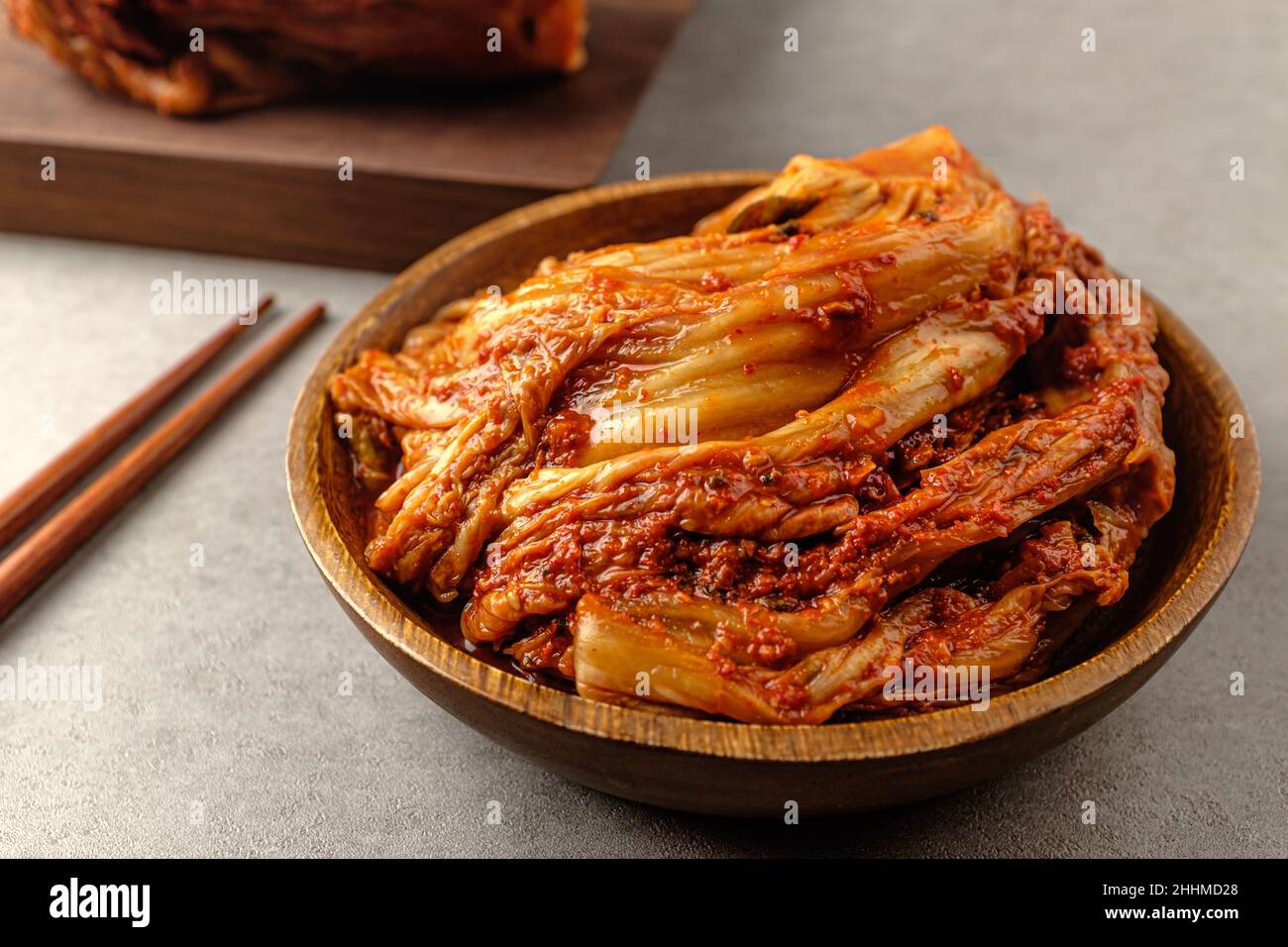 Spicy Korean Fermented Food Aged Kimchi Stock Photo - Alamy