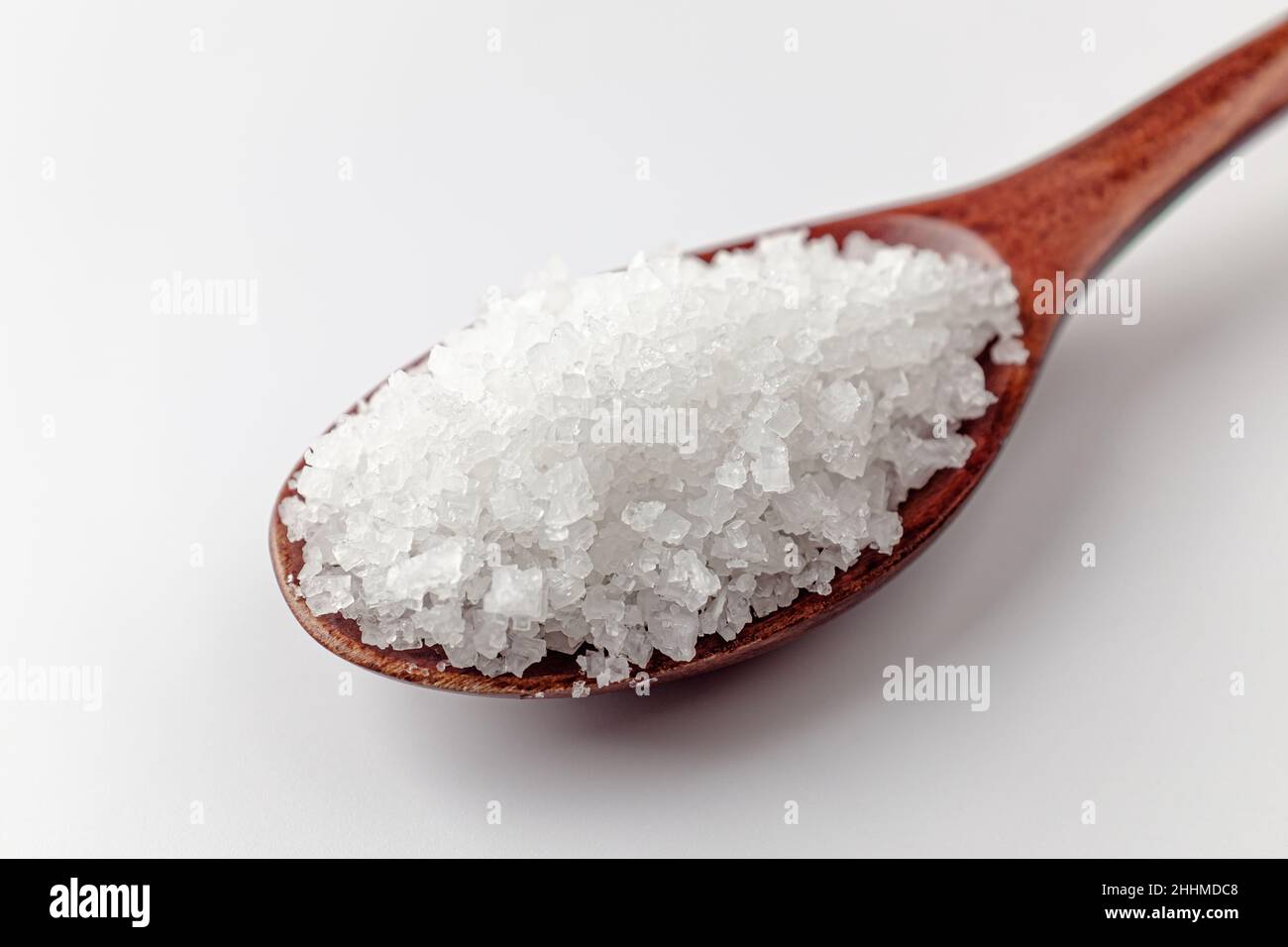Salty white salt. Coarse salt. Salt grains Stock Photo - Alamy
