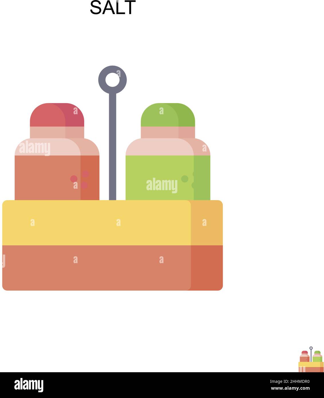 Salt Simple vector icon.Perfect color modern pictogram on editable ...