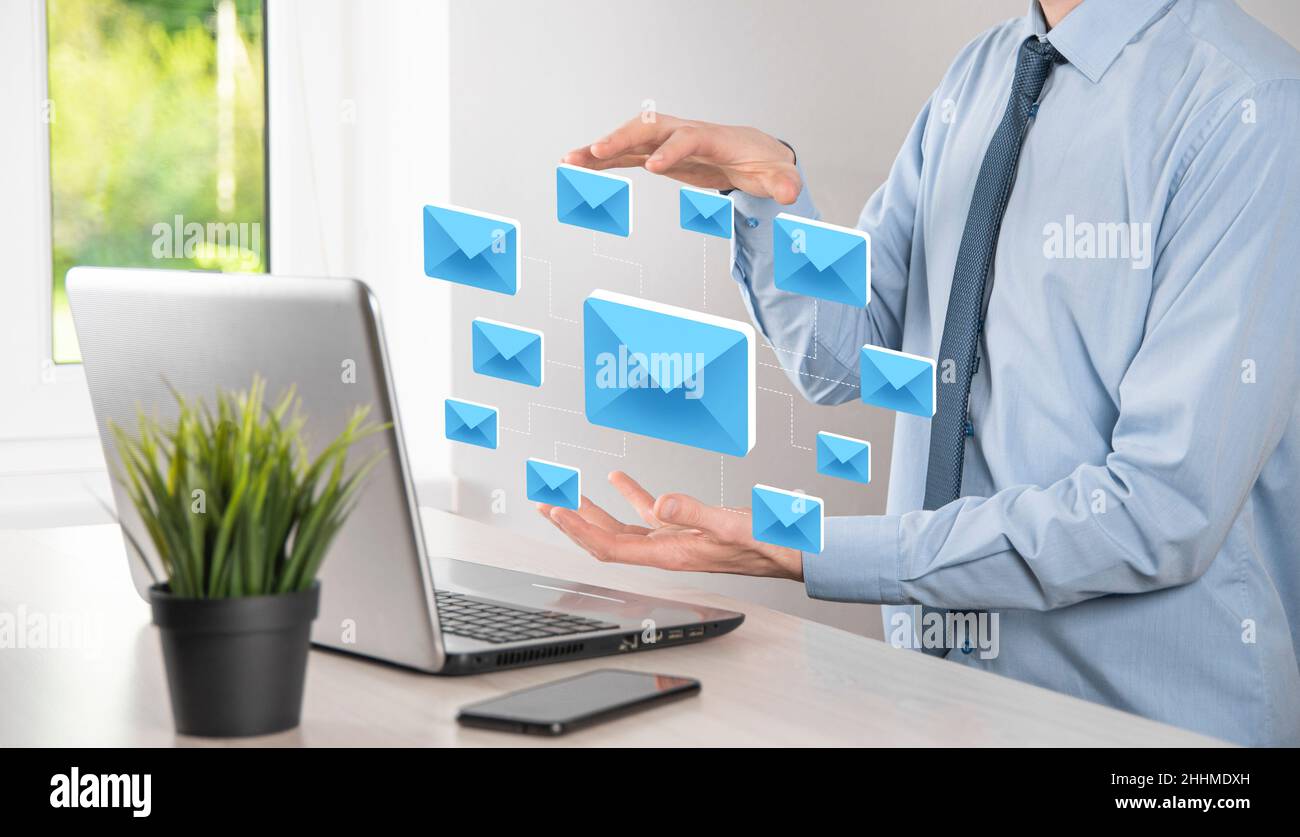 Email and user icon,sign,symbol marketing or newsletter concept ...