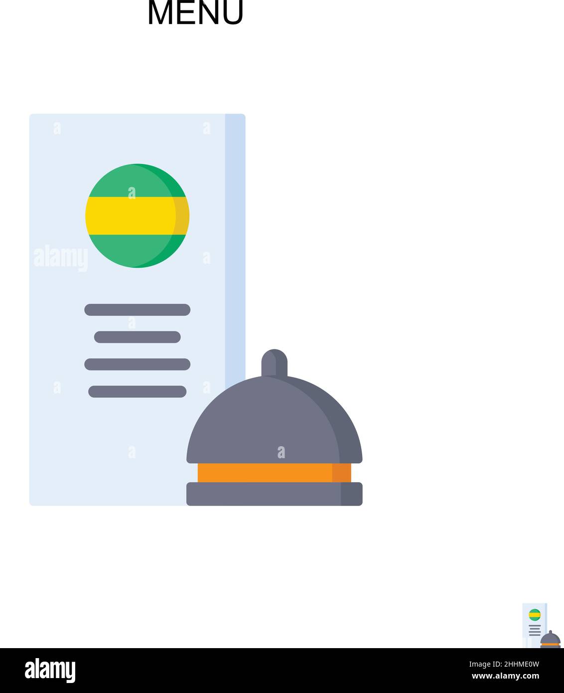 Menu Simple vector icon.Perfect color modern pictogram on editable ...