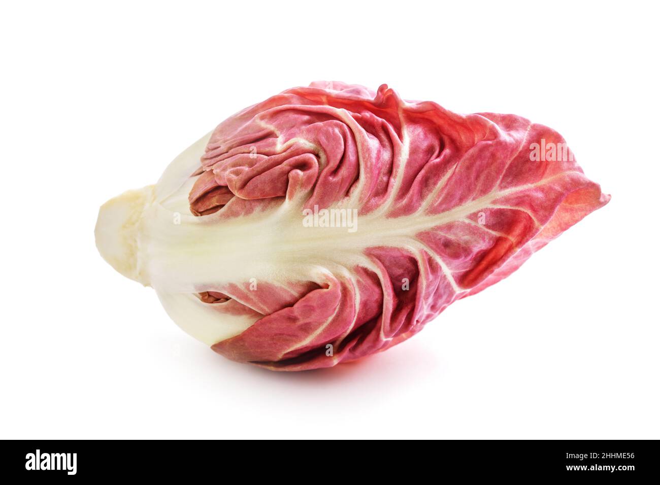 Pink radicchio chicory isolated on white background Stock Photo - Alamy