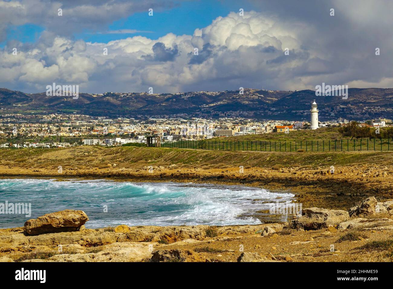 The old town of Paphos, Pafos, Cyprus, Eastern Mediterranean Stock ...