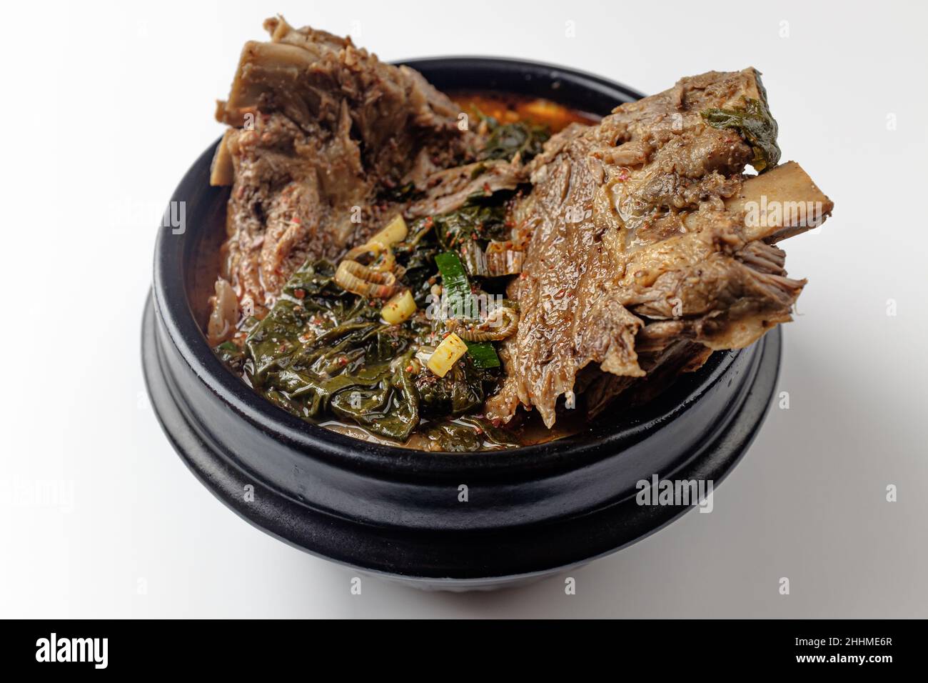 Bone haejangguk on a white background Stock Photo - Alamy