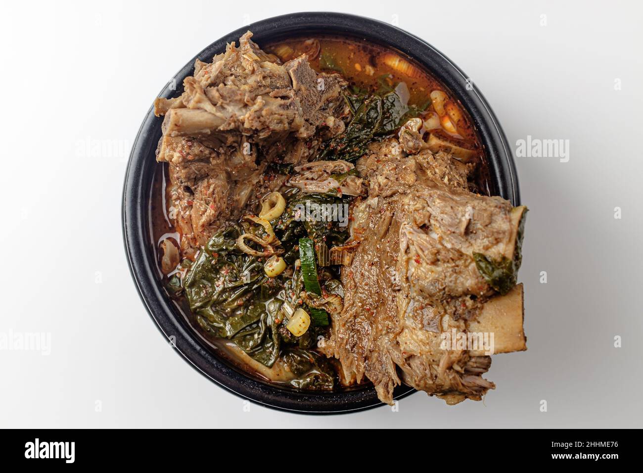 Bone haejangguk on a white background Stock Photo - Alamy