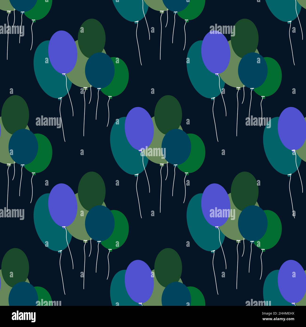 Seamless balloons pattern for kids and gifts and cards and linens and ...