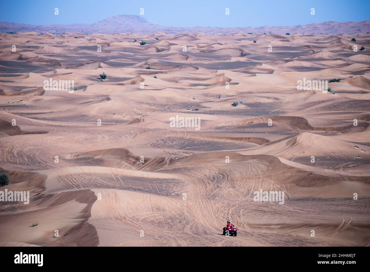 ATV Riding and Dune Bashing on a Desert Safari in Dubai, UAE Stock ...