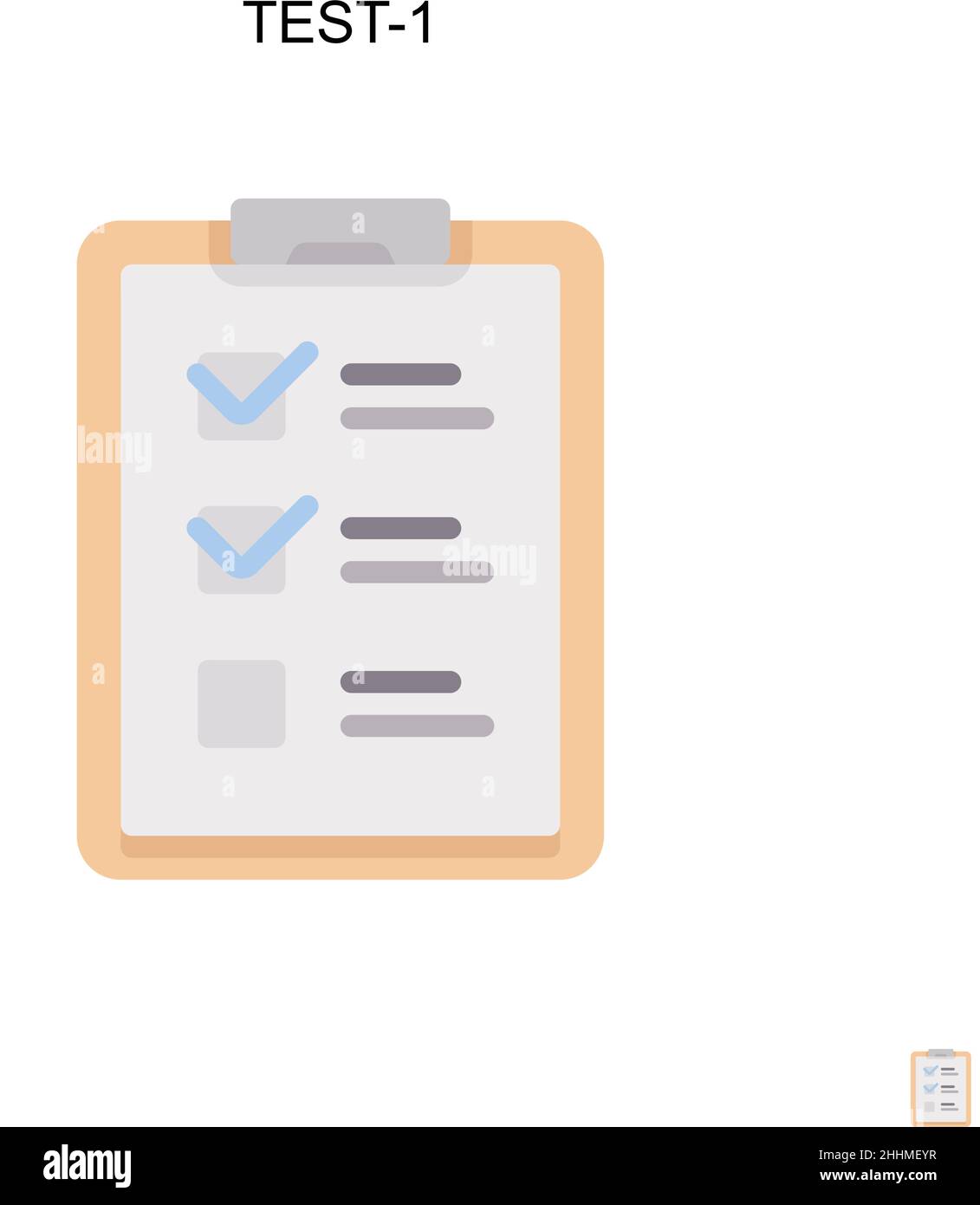 Test-1 Simple vector icon.Perfect color modern pictogram on editable ...