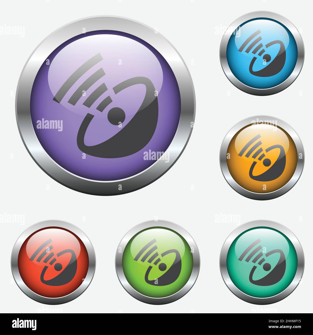 satellite plate glass buttons Stock Vector Image & Art - Alamy