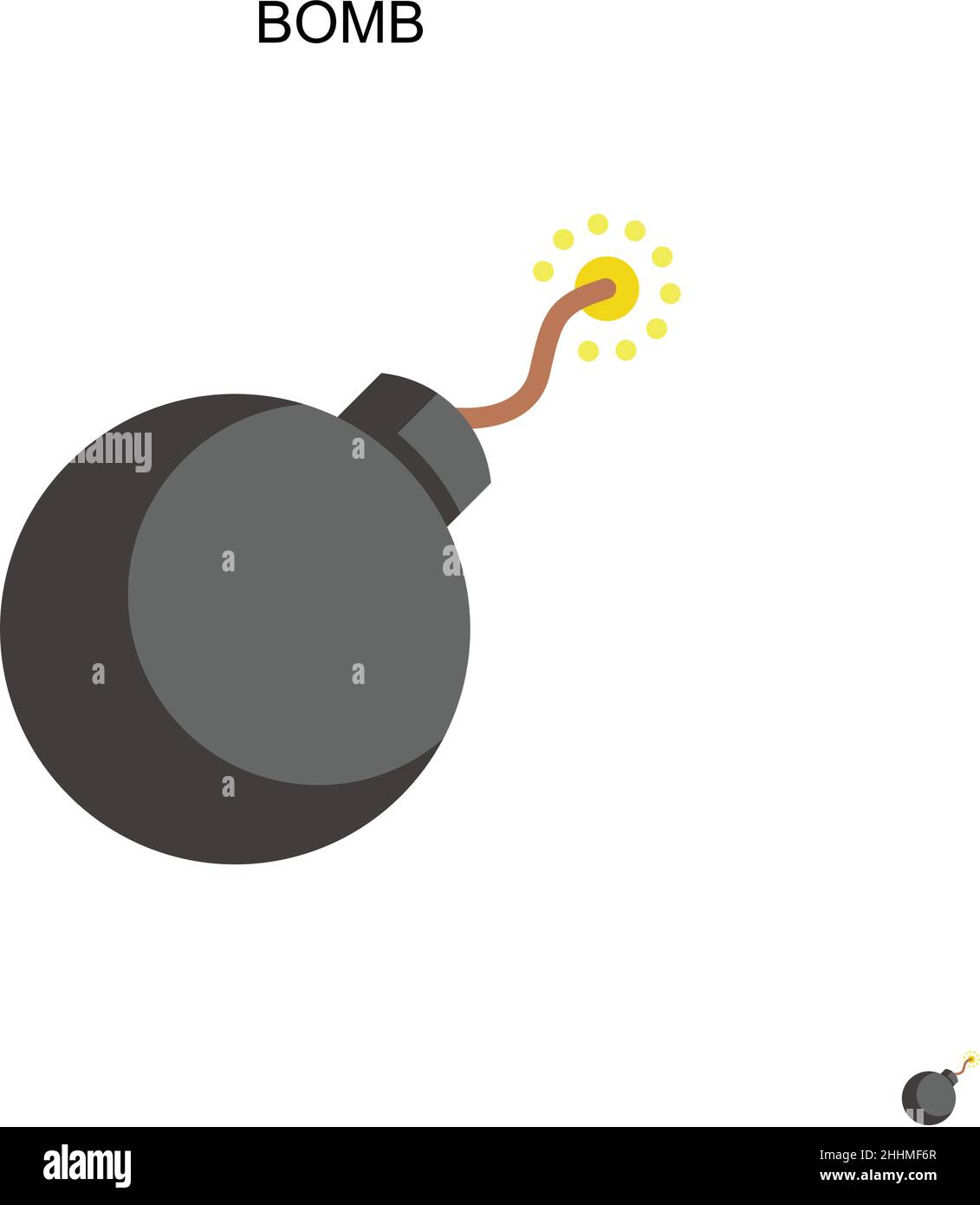 Bomb Simple vector icon.Perfect color modern pictogram on editable ...