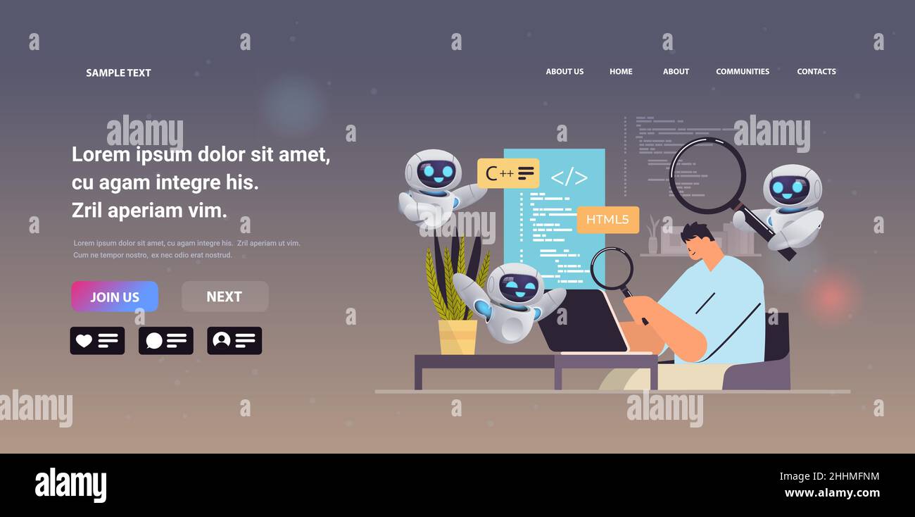 Project robots Stock Vector Images - Alamy