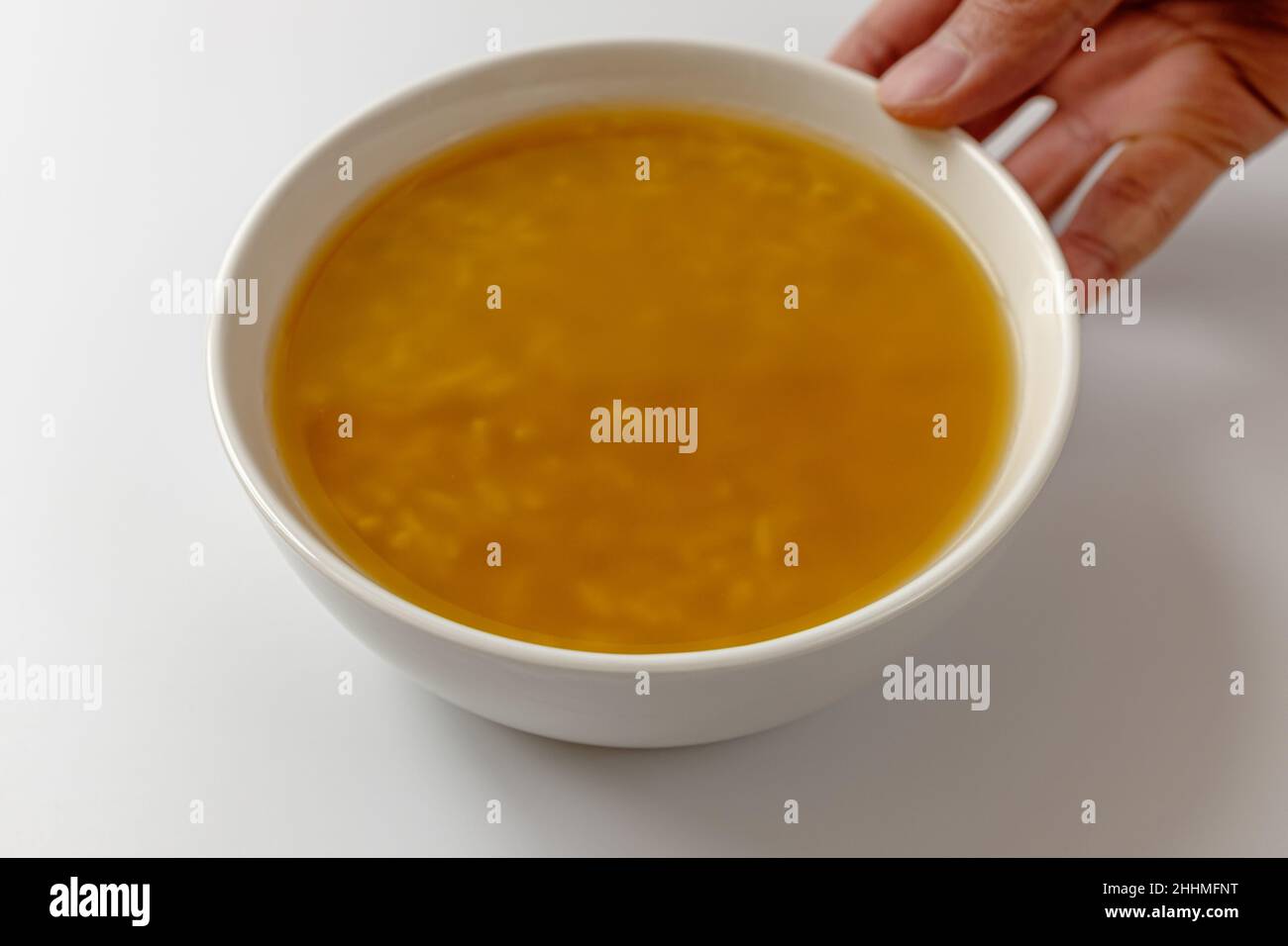 Pumpkin Sikhye on a white background Stock Photo - Alamy