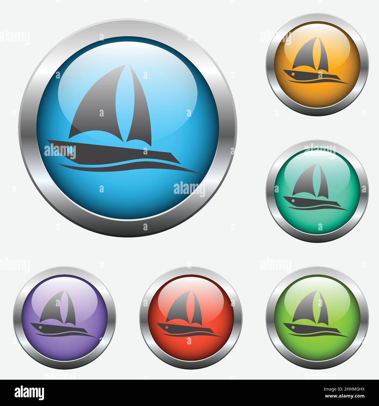 yacht glass buttons Stock Vector Image & Art - Alamy