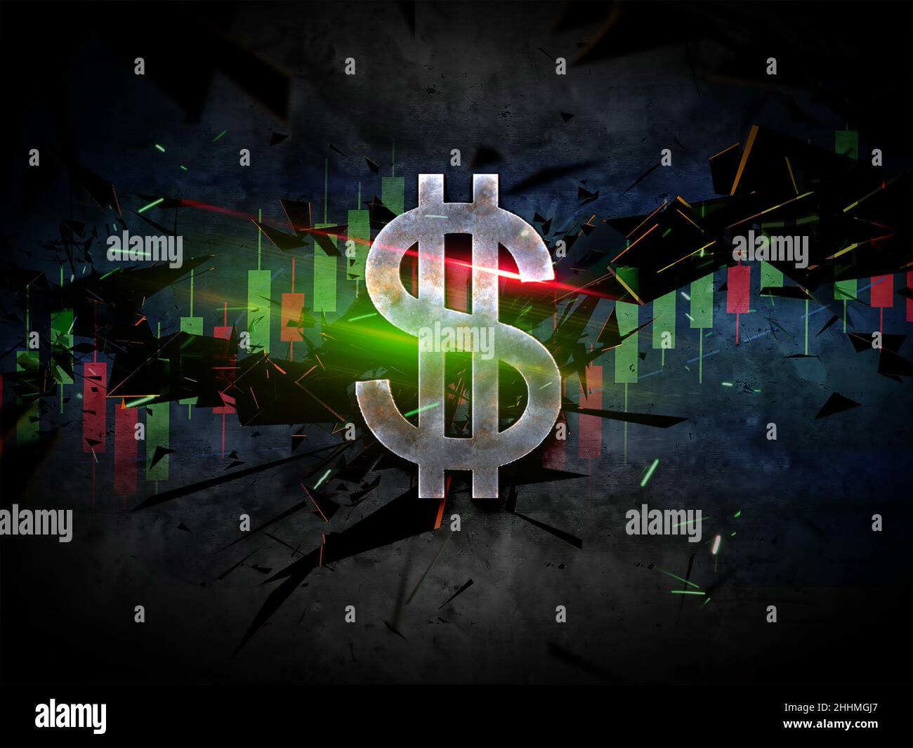 colorful background,with dollar concept color art Stock Photo - Alamy