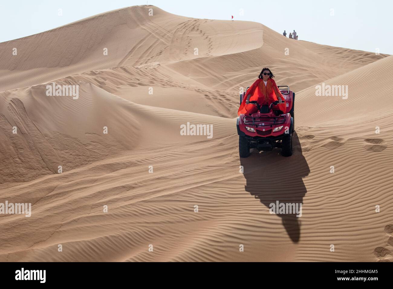 ATV Riding and Dune Bashing on a Desert Safari in Dubai, UAE Stock ...