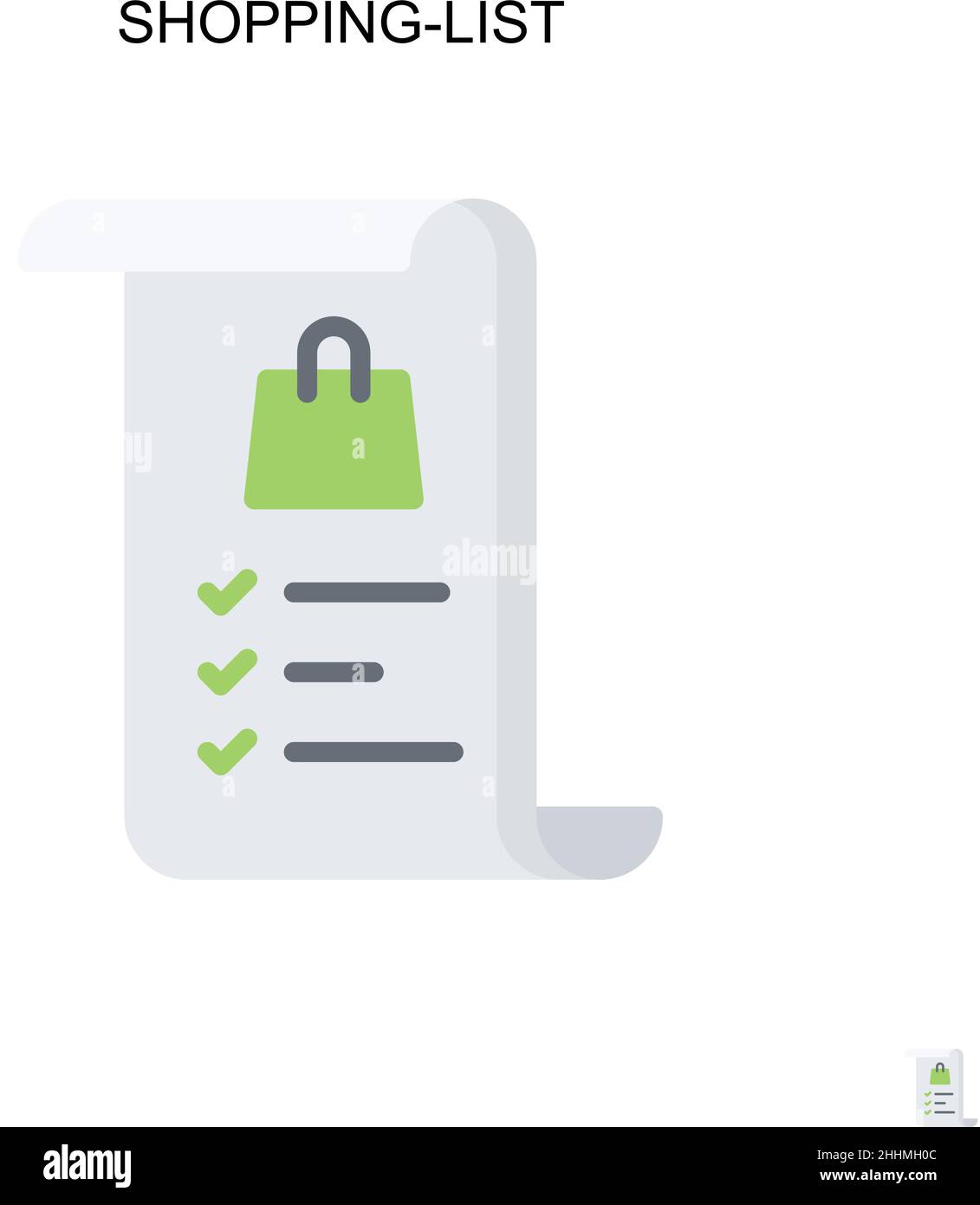 Shopping-list Simple vector icon.Perfect color modern pictogram on ...