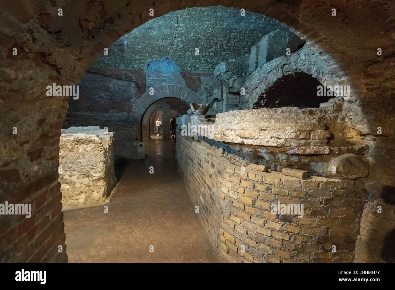 Roman cisterns, Fermo, Marche, Italy, Europe Stock Photo - Alamy