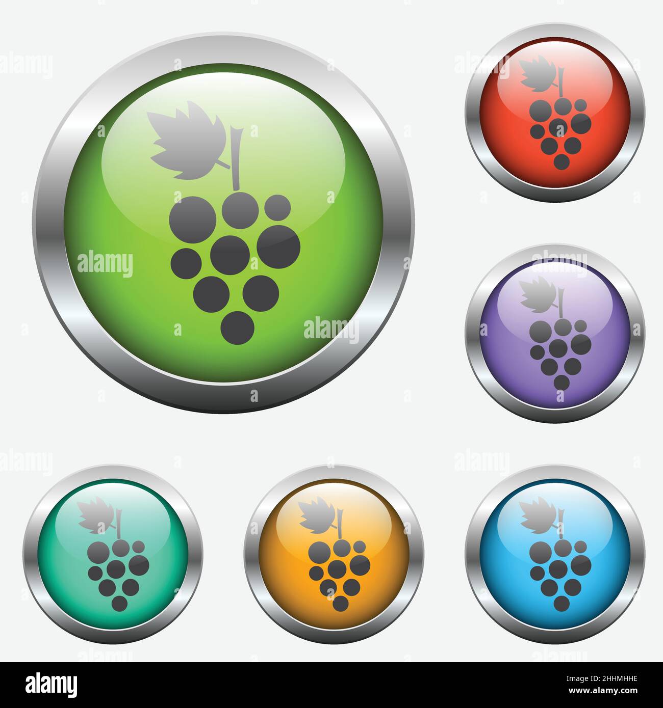 grape glass buttons Stock Vector Image & Art - Alamy