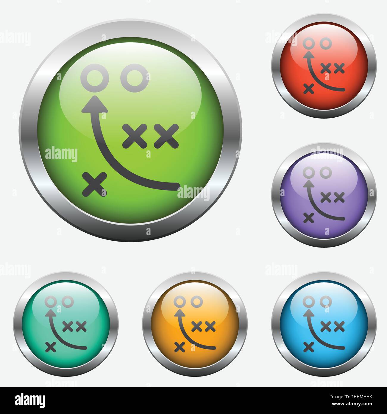 game tactics glass buttons Stock Vector Image & Art - Alamy