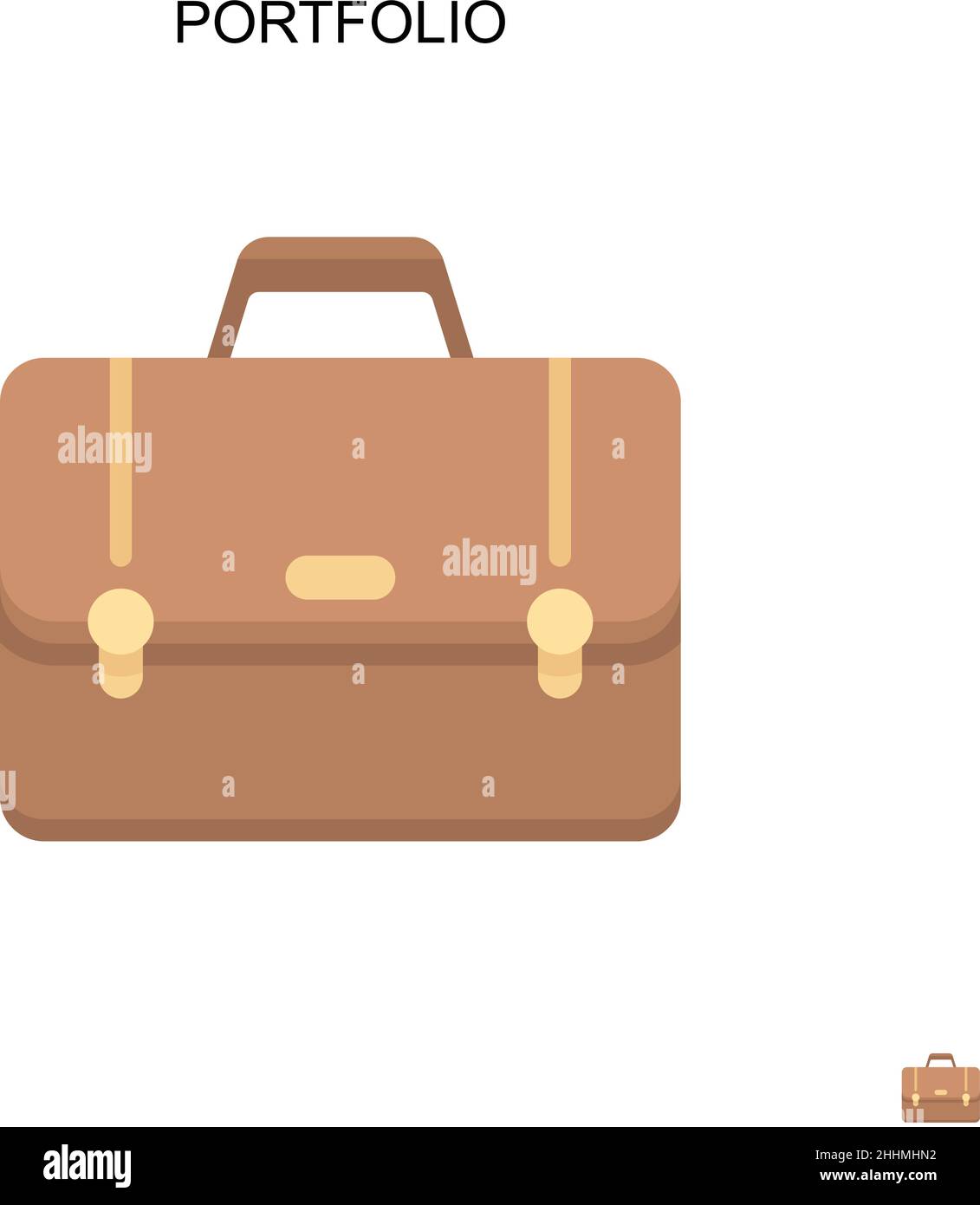 Portfolio Simple vector icon.Perfect color modern pictogram on editable ...