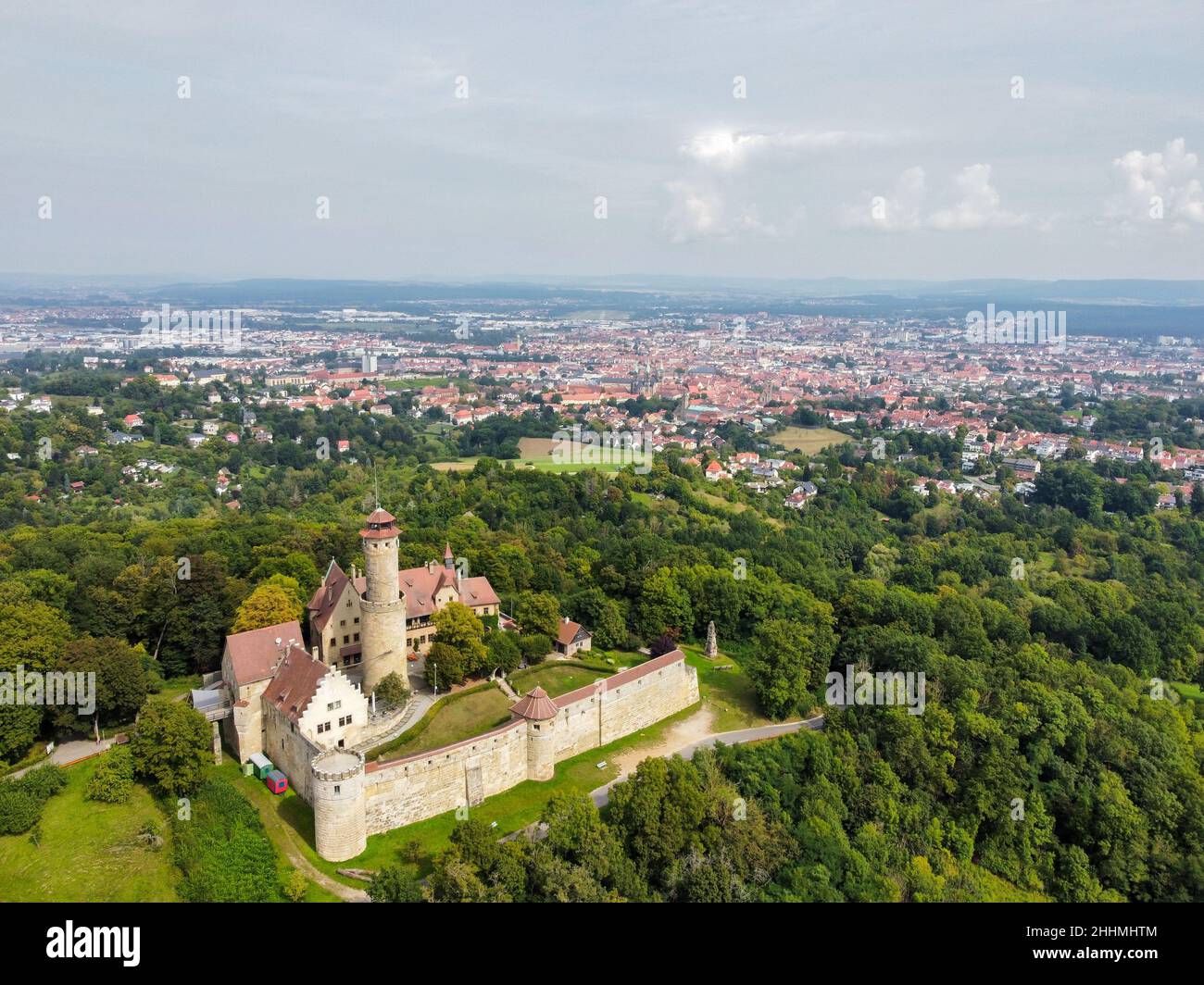 Aerial view of Altenburg Castle in Bamberg Stock Photo - Alamy