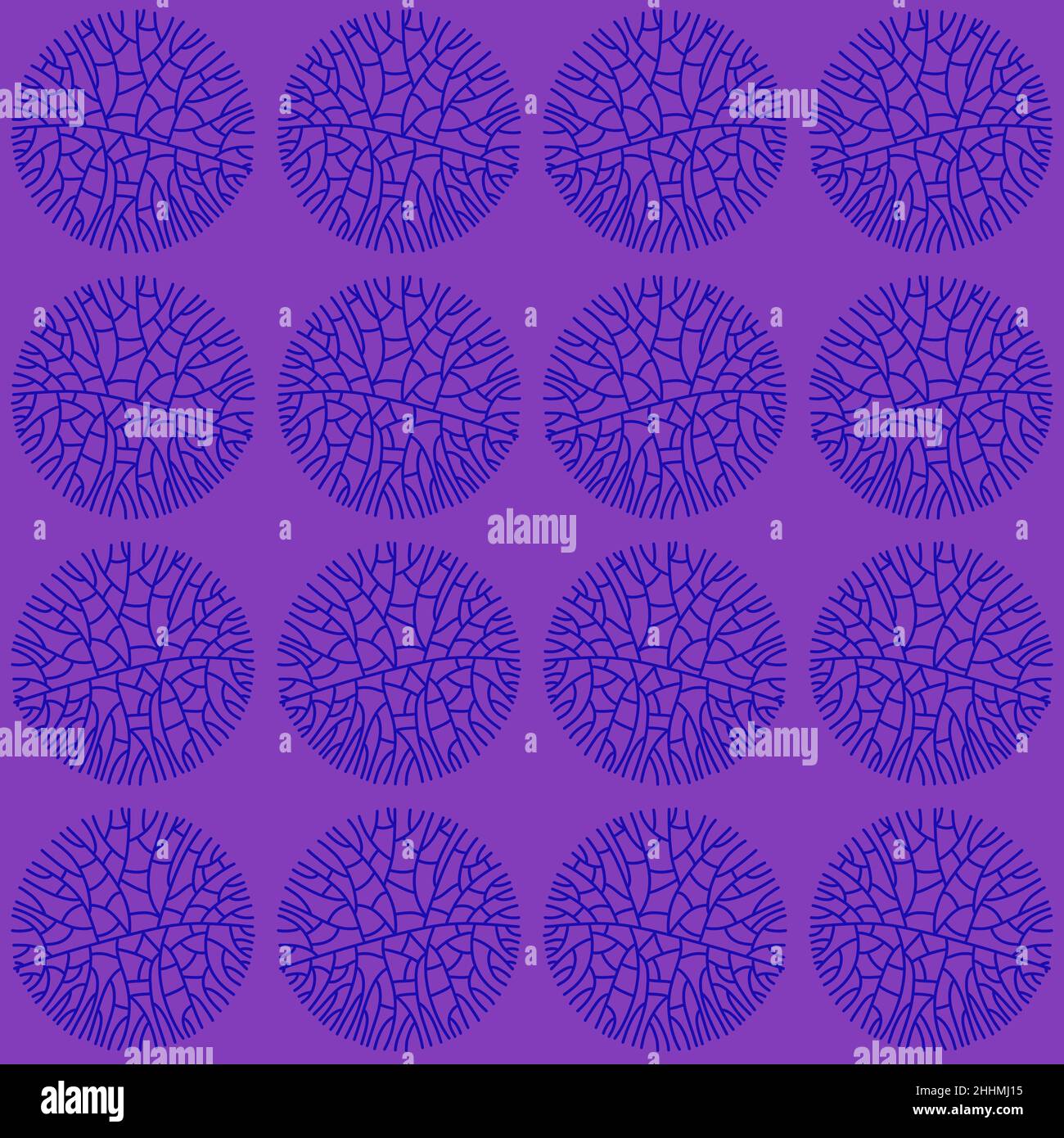 Abstract circle line art branches pattern for fabrics and textiles and ...