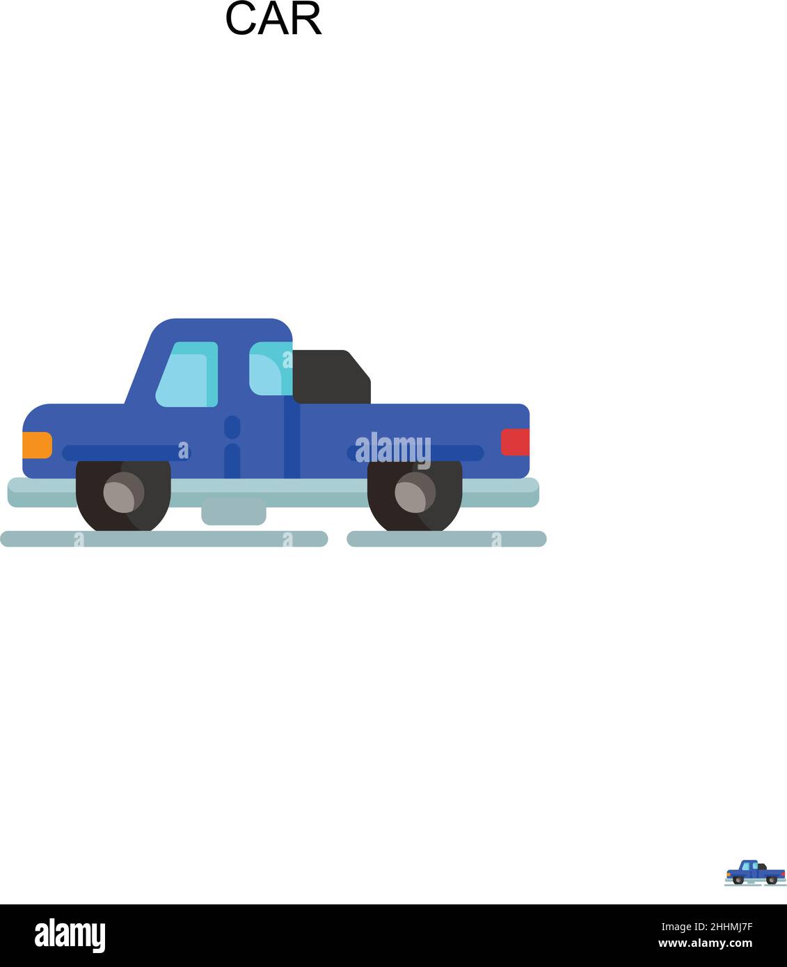 Car Simple vector icon.Perfect color modern pictogram on editable ...