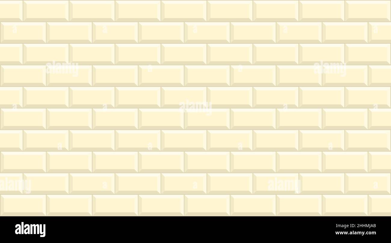 Subway tile background. Beige brick wall pattern for kitchen and ...