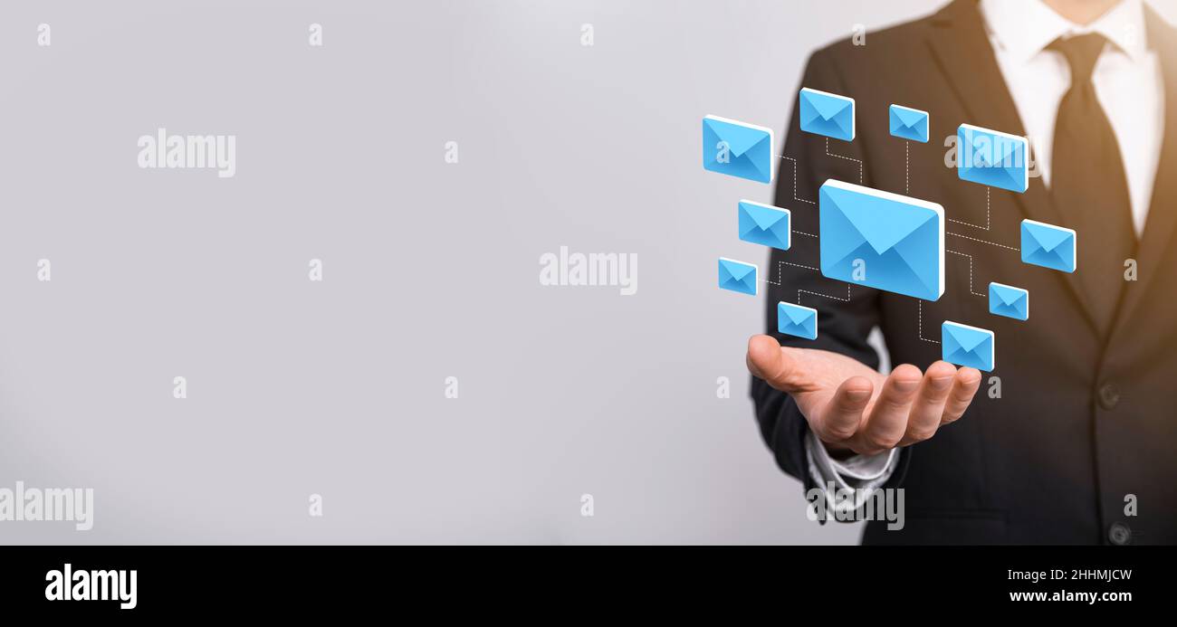 Email and user icon,sign,symbol marketing or newsletter concept ...