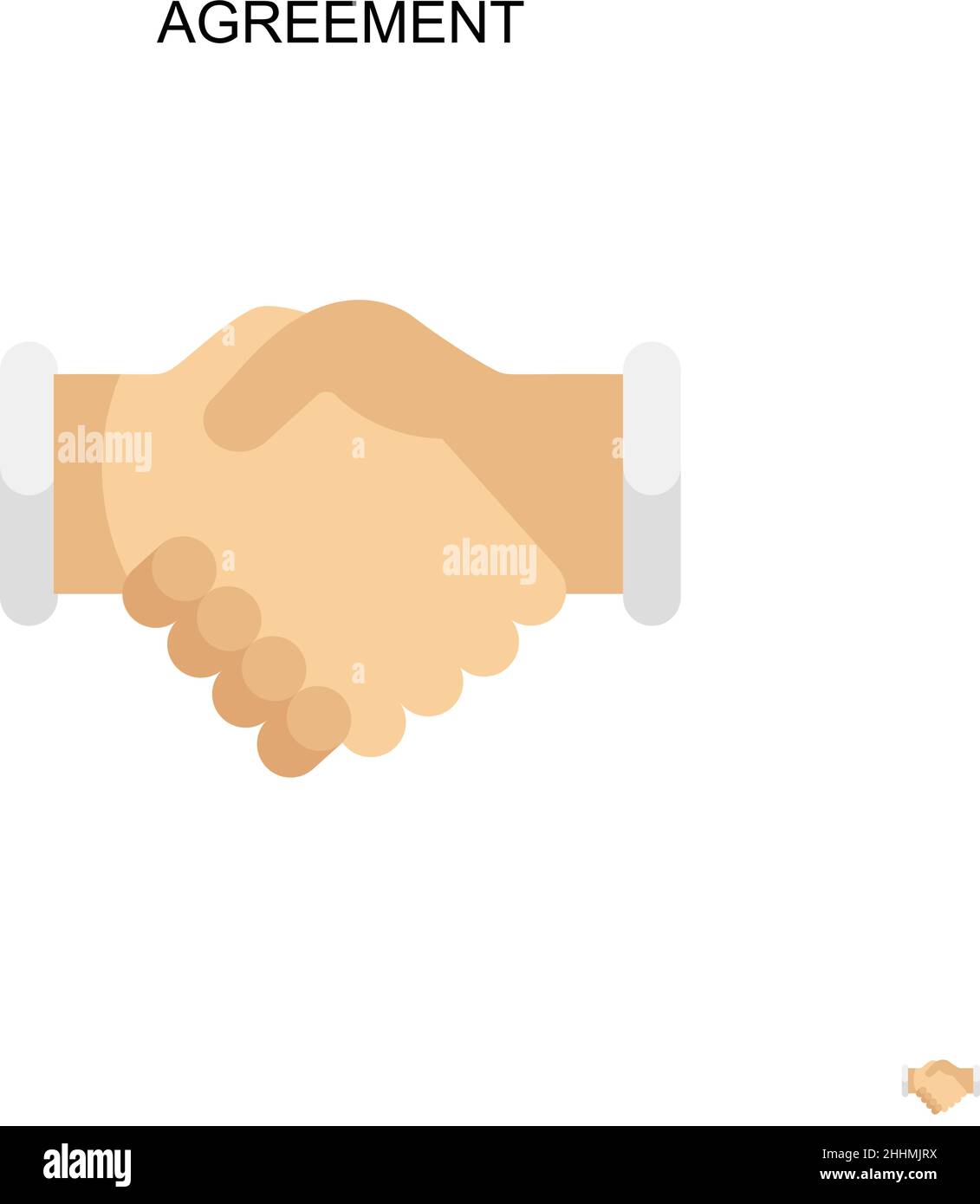 Agreement Simple vector icon.Perfect color modern pictogram on editable ...