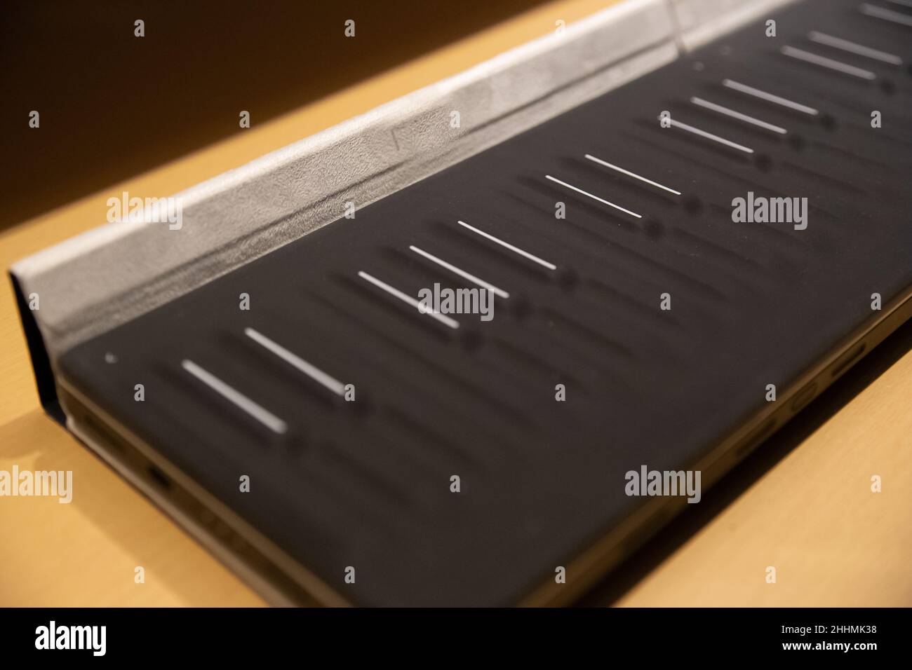 Instrument controller in a recording studio for digital music composers ...