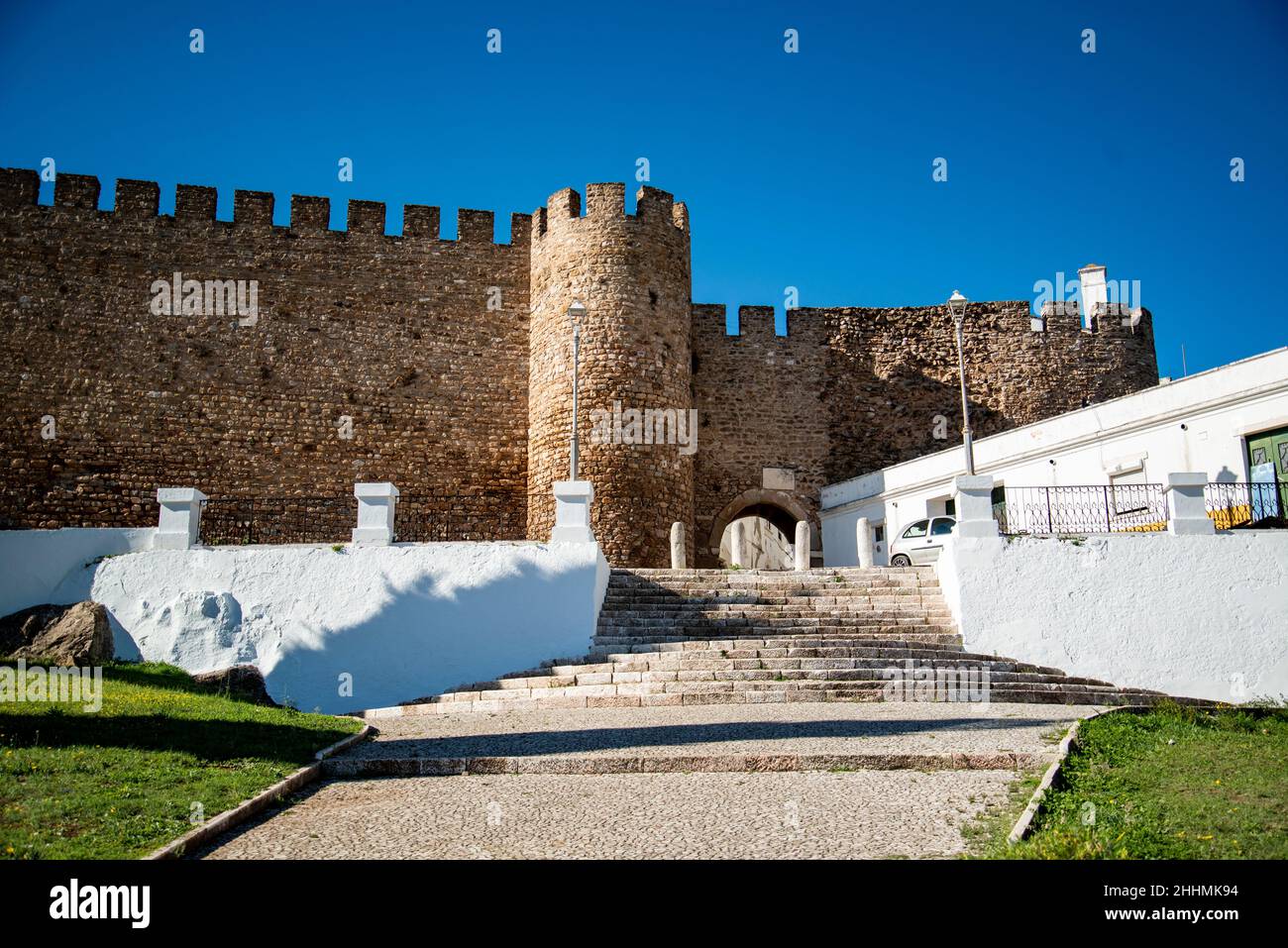 the Castelo in the old Town of Estremoz in Estremoz in Portugal ...