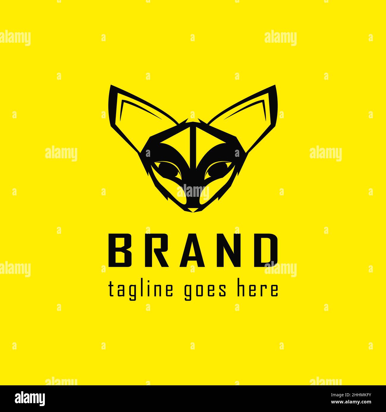 Mouse deer head vector logo. Mouse deer head brand logo vector template ...