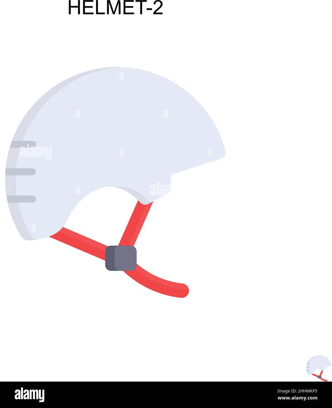 Helmet-2 Simple vector icon.Perfect color modern pictogram on editable ...