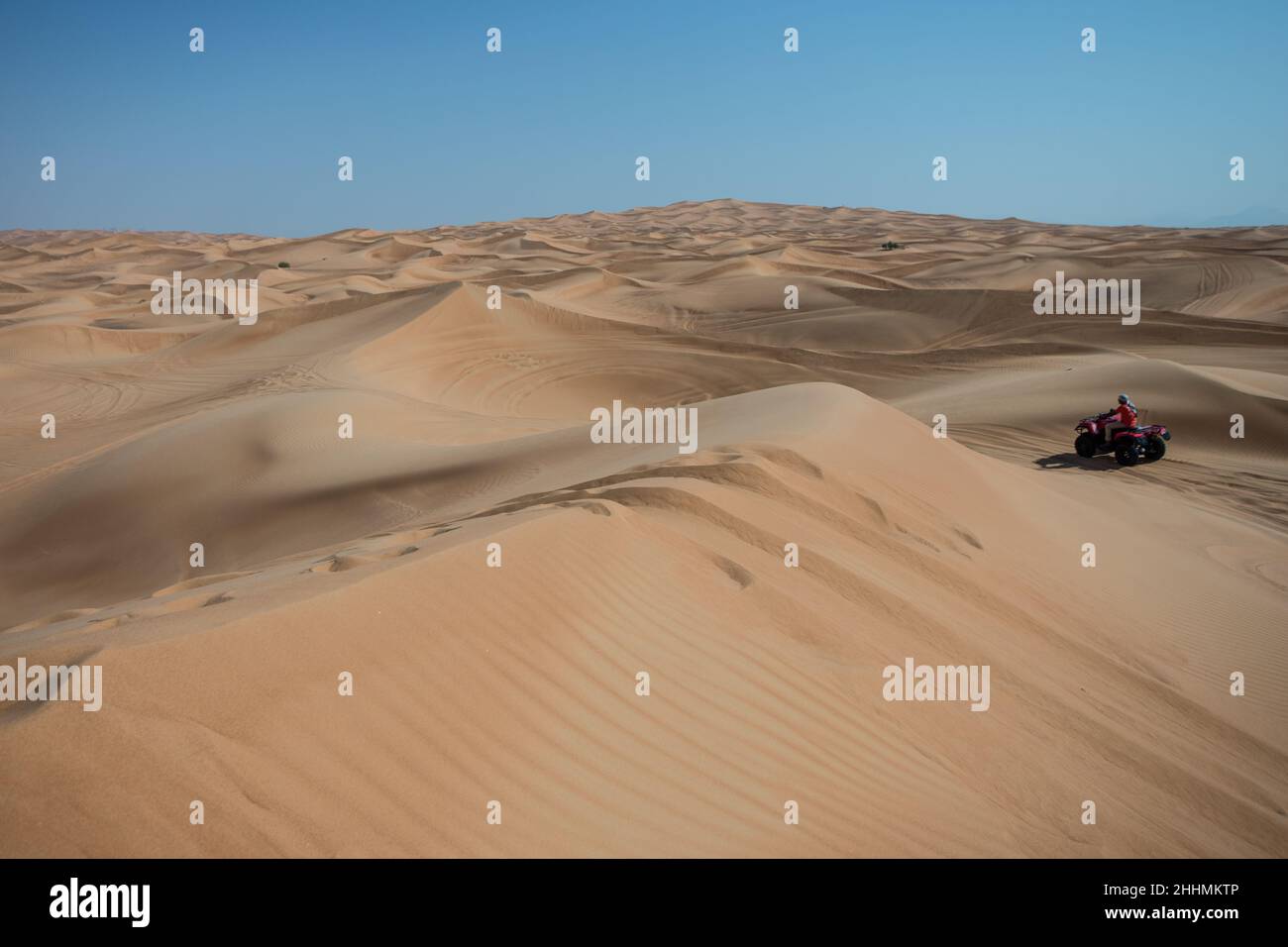 ATV Riding and Dune Bashing on a Desert Safari in Dubai, UAE Stock ...