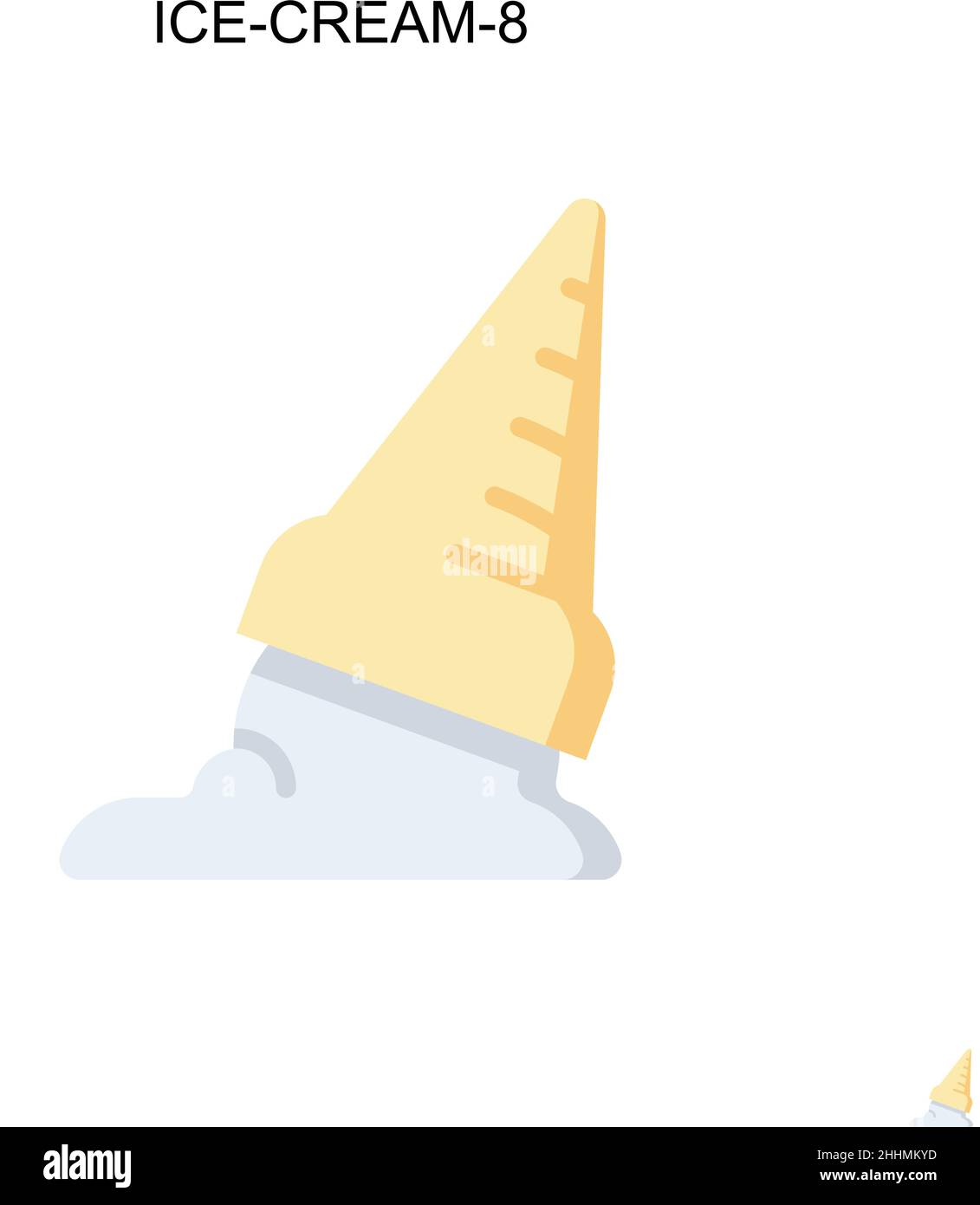 Ice-cream-8 Simple vector icon.Perfect color modern pictogram on ...