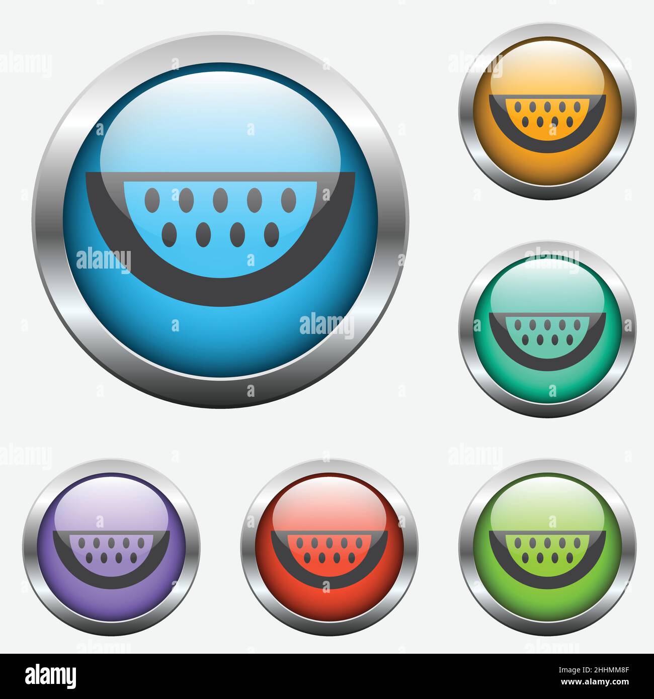 watermelon glass buttons Stock Vector Image & Art - Alamy